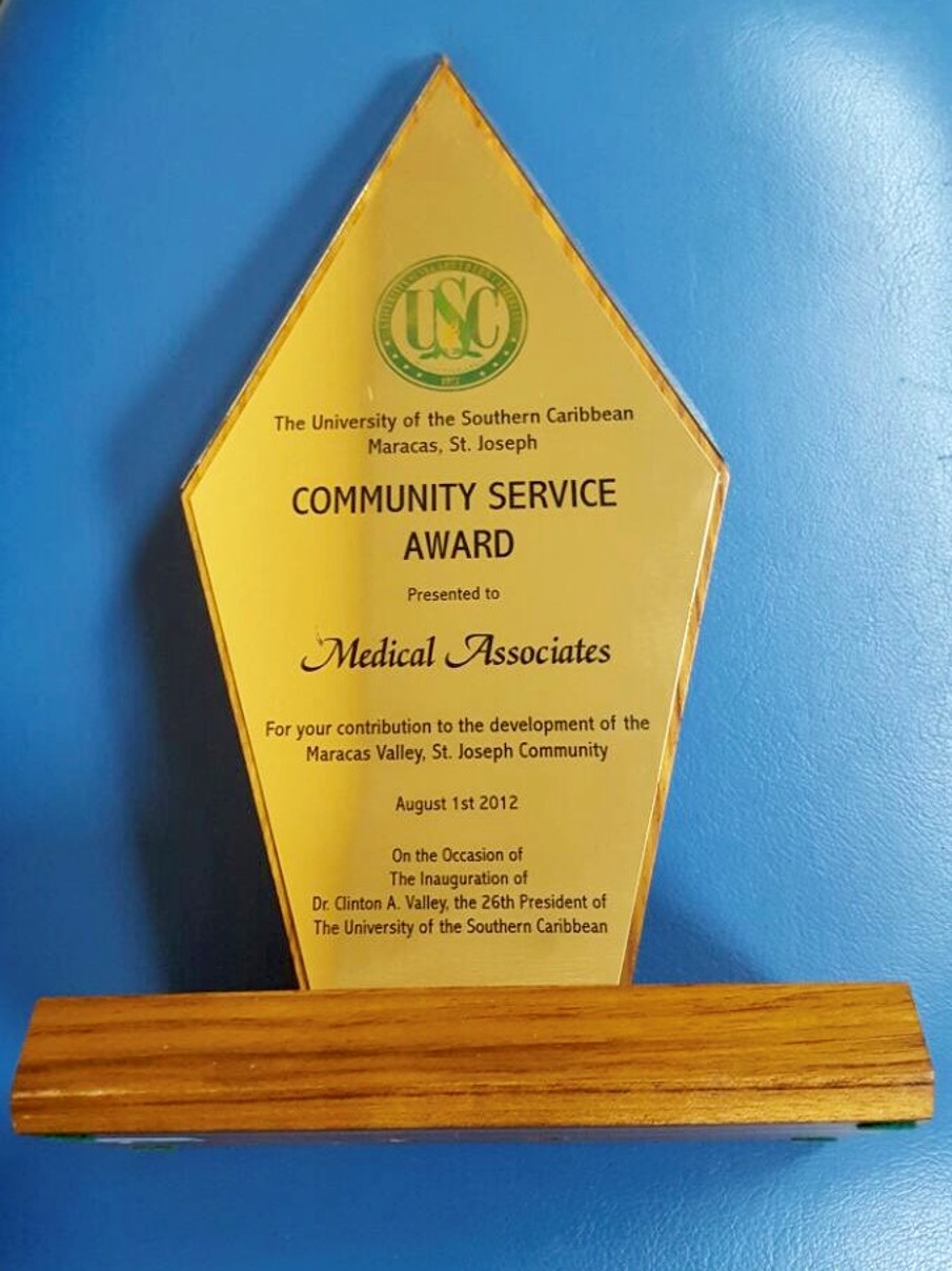 Community Service Award (USC) - Medical Associates Hospital
