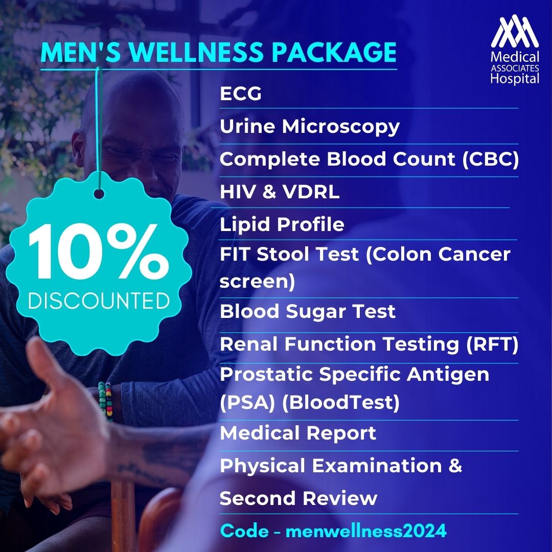 Men's Wellness Package (Slide 2) - Medical Associates Hospital
